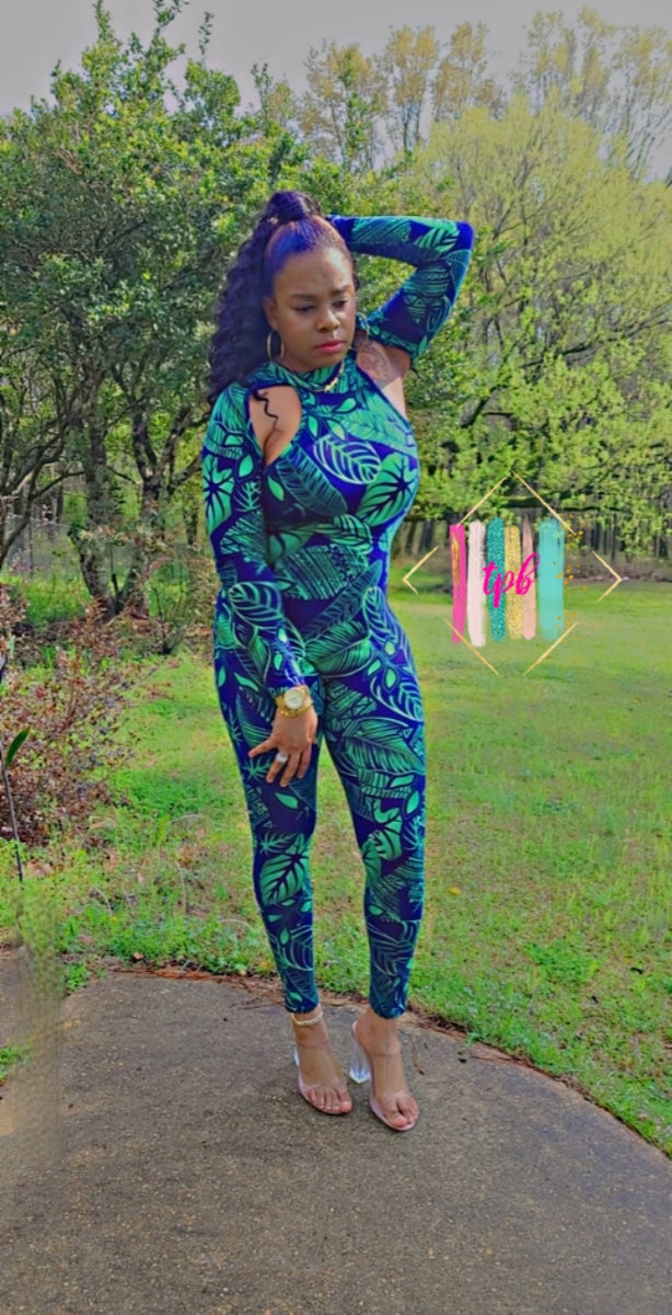 Bae Leaves Jumpsuit – ThePinkBoutique
